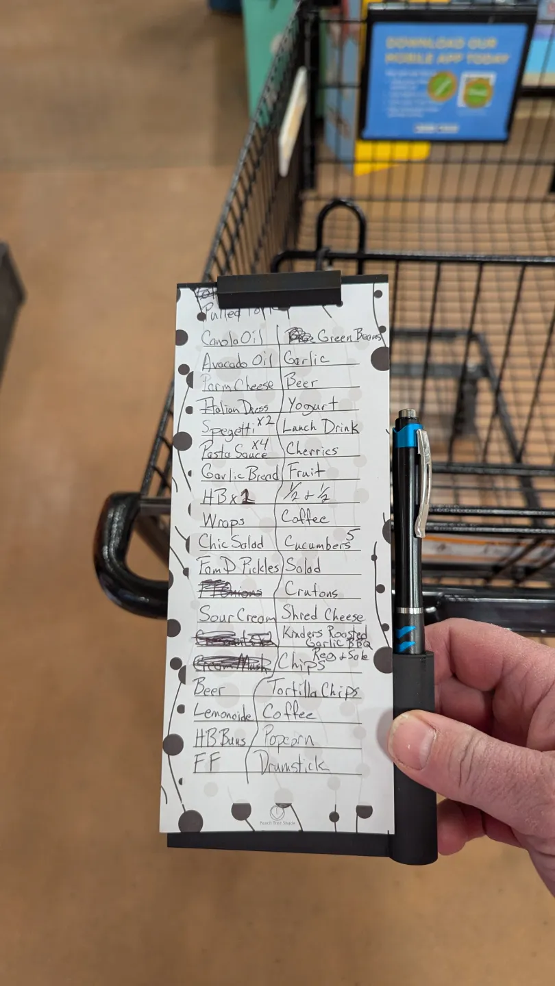 Shopping Cart List holder by Br!@nD305 MakerWorld: Download Free 3D Models