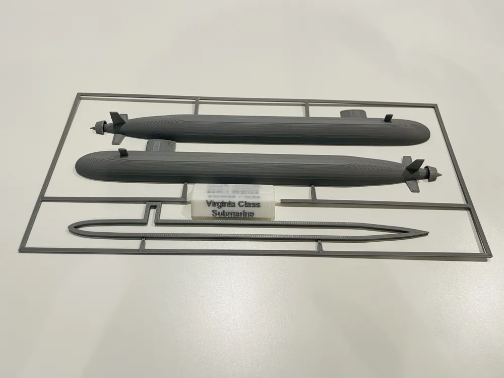 Virginia Class Submarine kitcard - Free 3D Print Model - MakerWorld