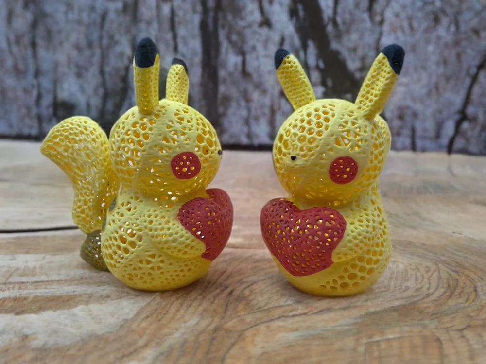 Pikachu Love Lamp by NUKDDD MakerWorld: Download Free 3D Models