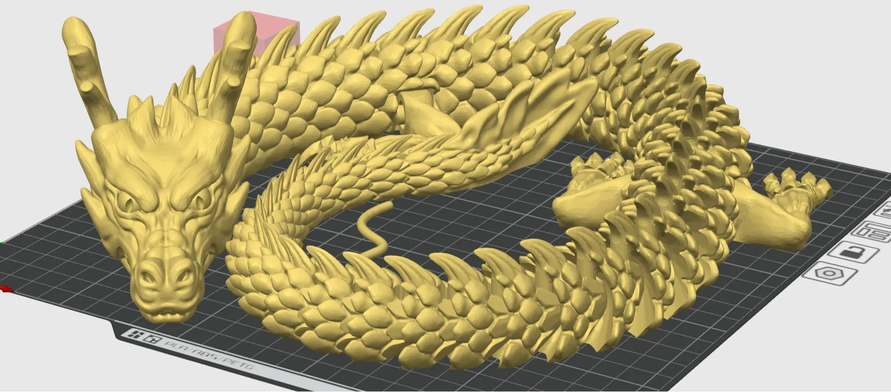 90cm Five-clawed Dragon by 雾也 MakerWorld: Download Free 3D Models