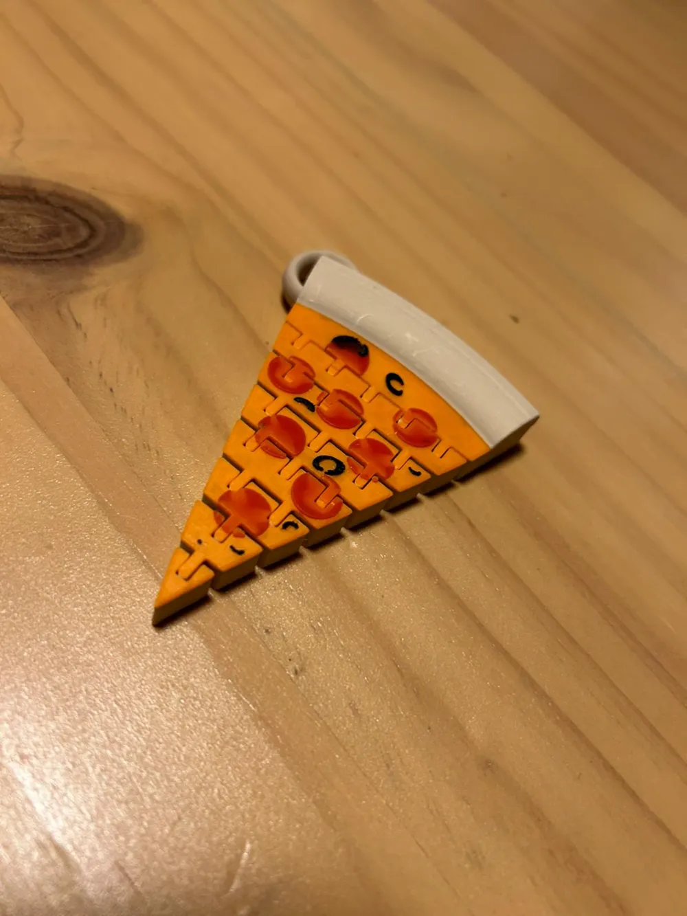 Flexi fidget pizza keyring with NFC Remixed by Roobarb - MakerWorld