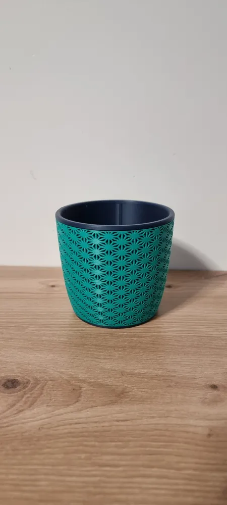 Modern Kumiko Planter - - Free 3D Print Model - MakerWorld