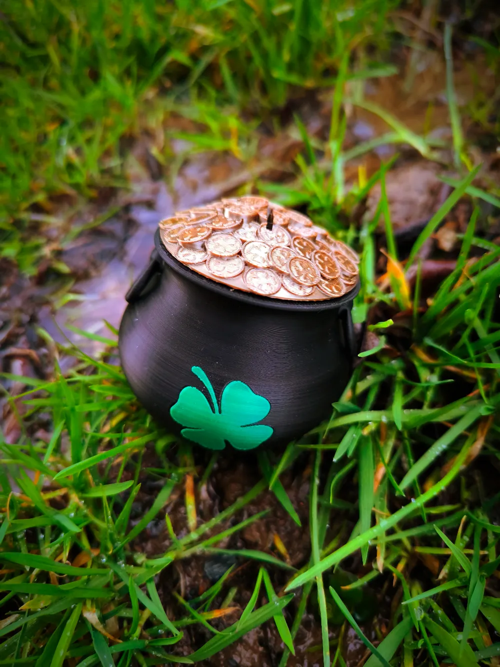 Pot-O-Gold coin bank by Czechrep Joe MakerWorld: Download Free 3D Models