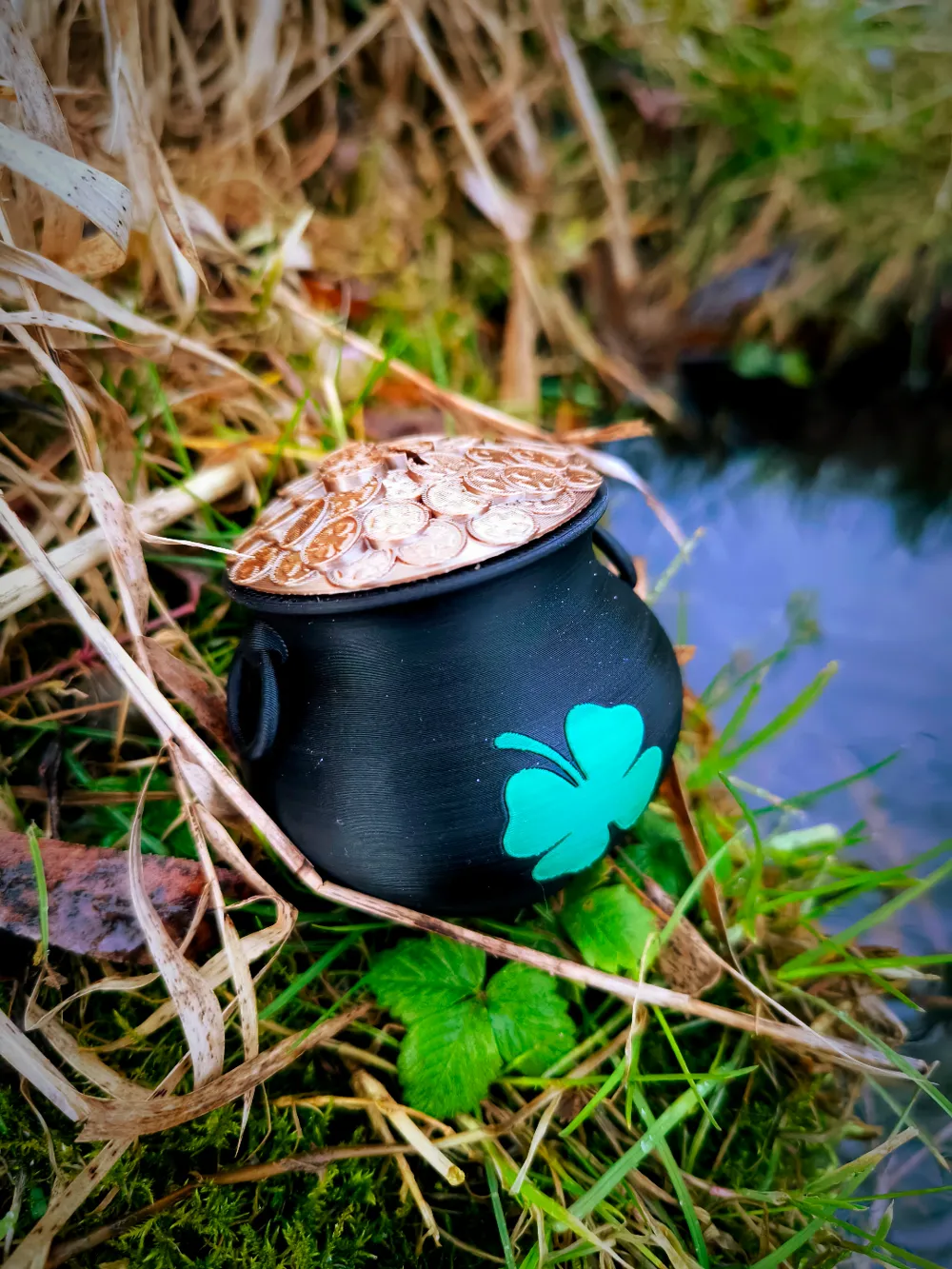 Pot-O-Gold coin bank by Czechrep Joe MakerWorld: Download Free 3D Models