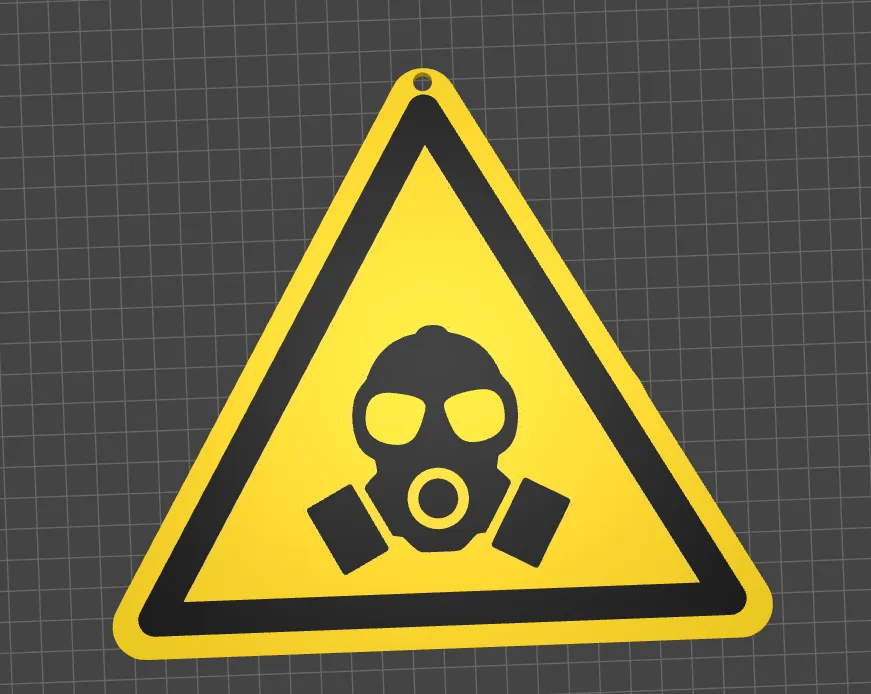 Gasmask fetish zone sign by Kinkycrafting - MakerWorld