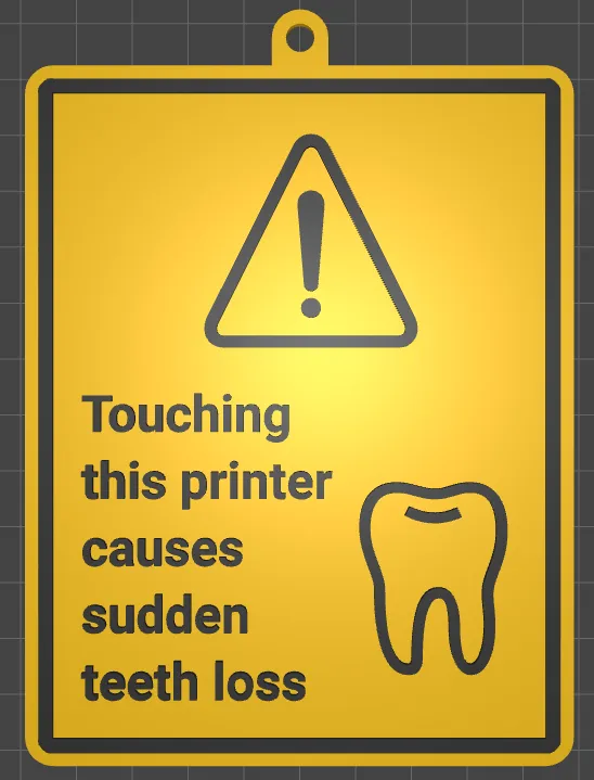 Printer warning sign by Skrima - MakerWorld