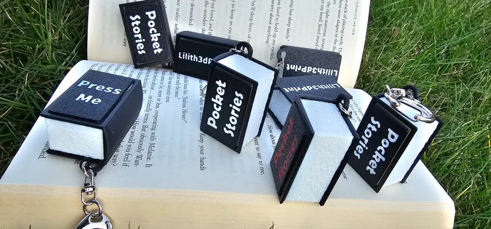 Book Clicker Keychain - Free 3D Print Model - MakerWorld