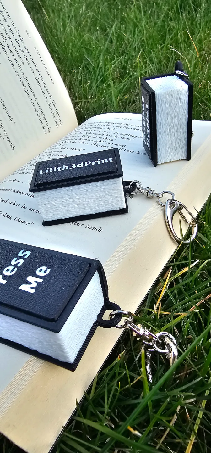 Book Clicker Keychain - Free 3D Print Model - MakerWorld