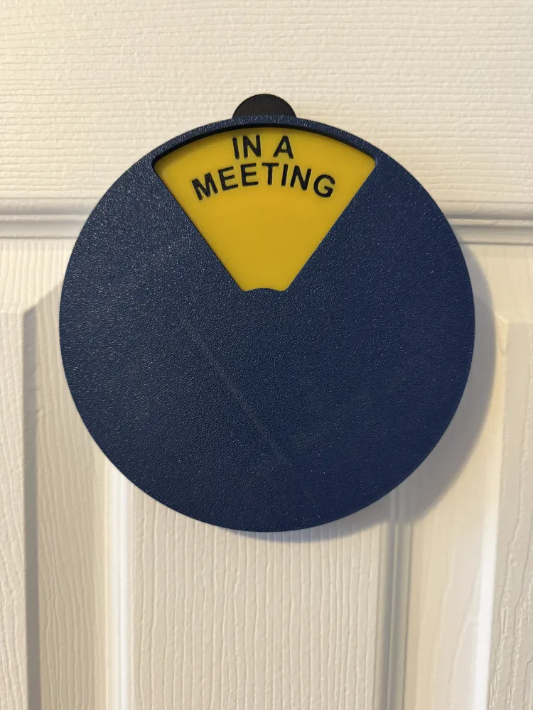 Office Status Door Sign by Dio MakerWorld: Download Free 3D Models