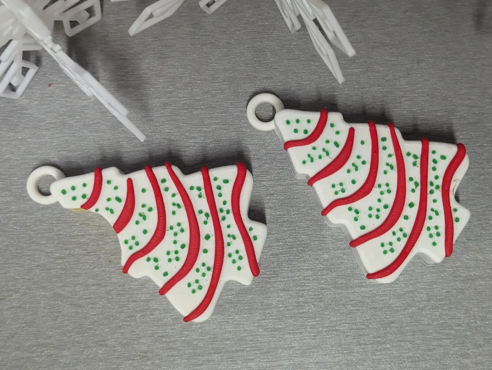 Christmas Tree Snack Cake - Free 3D Print Model - MakerWorld