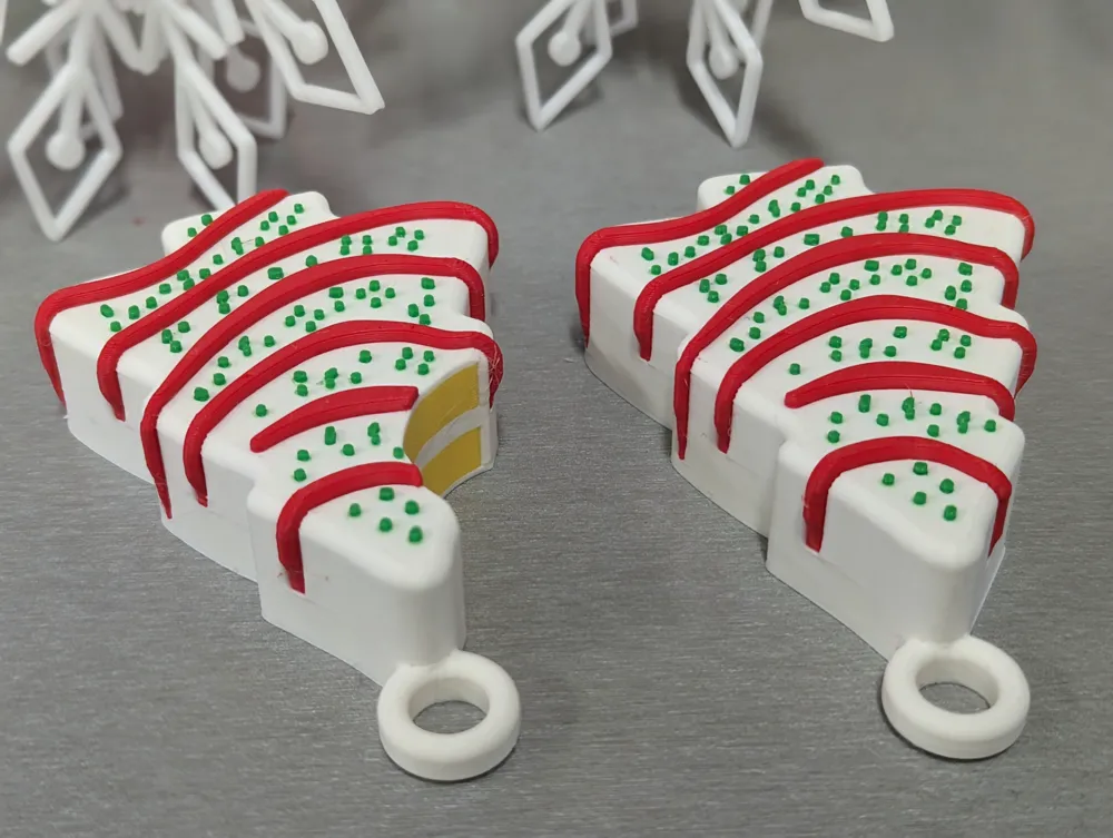 Christmas Tree Snack Cake - Free 3D Print Model - MakerWorld