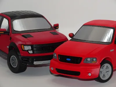 Ford F-150 SVT LIGHTNING w/ Steering Scale 1:19 by Mr.Rod MakerWorld ...