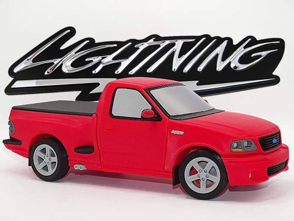 Ford F-150 SVT LIGHTNING w/ Steering Scale 1:19 by Mr.Rod MakerWorld ...