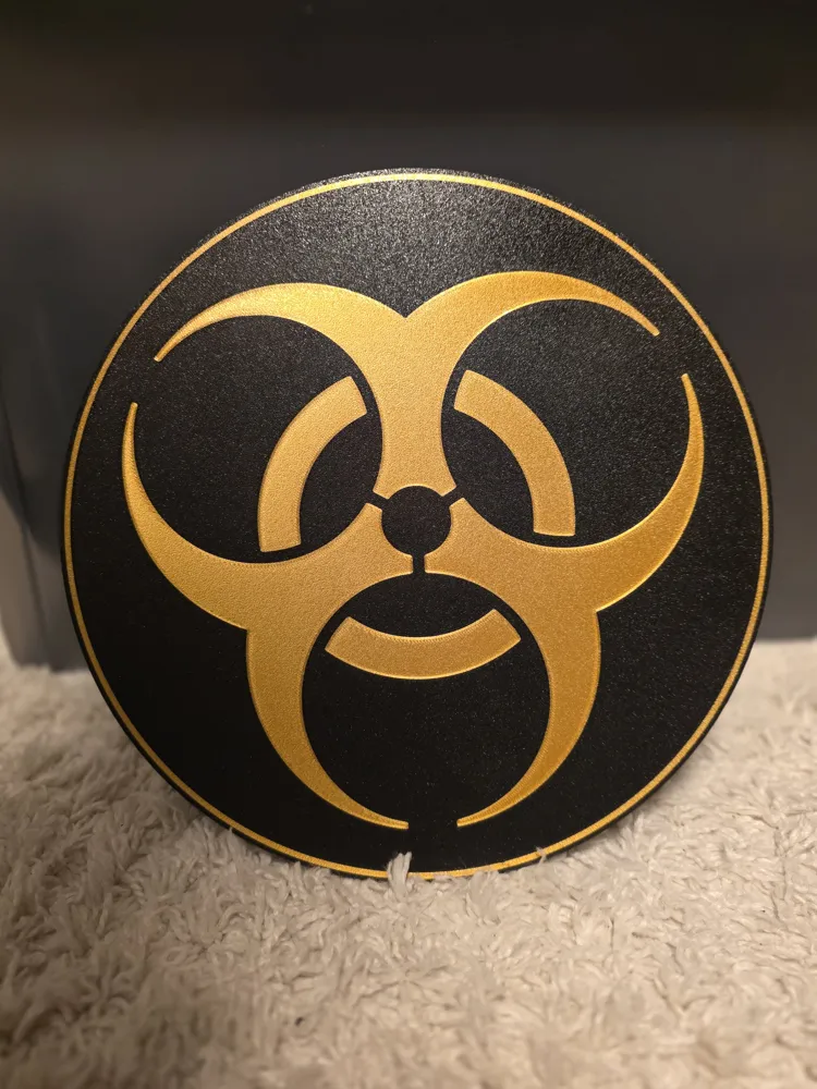 Hazard Warning Sign , Landing Pad, Coaster - Free 3D Print Model ...