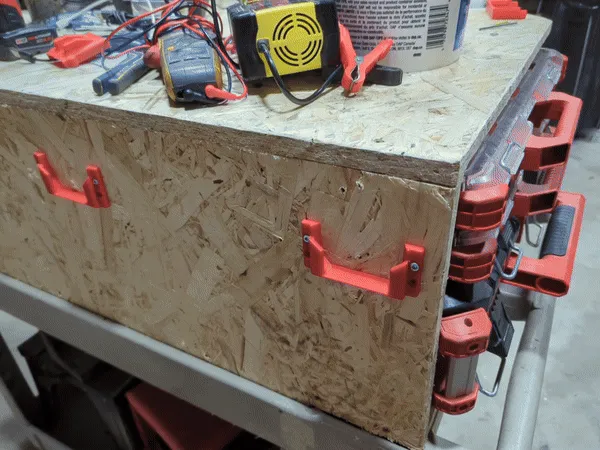 Milwaukee Packout wall mount cleat - Low Profile - Free 3D Print Model ...