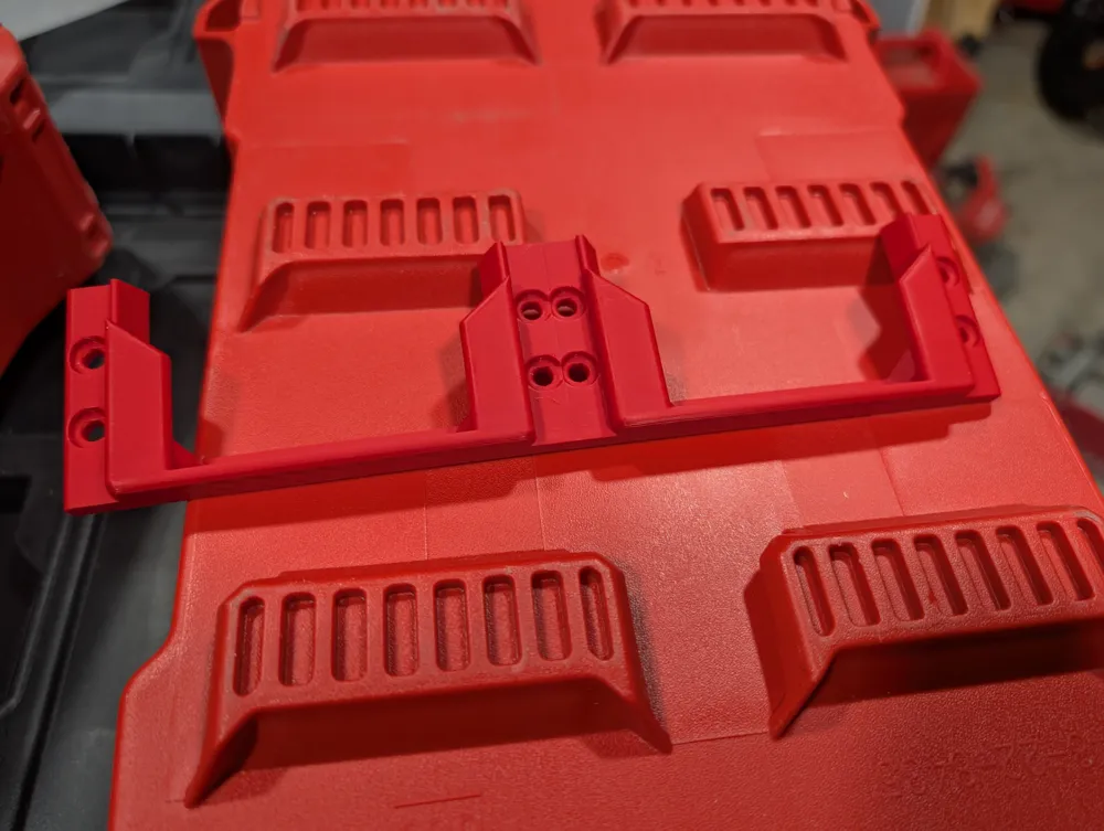 Milwaukee Packout wall mount cleat - Low Profile - Free 3D Print Model ...