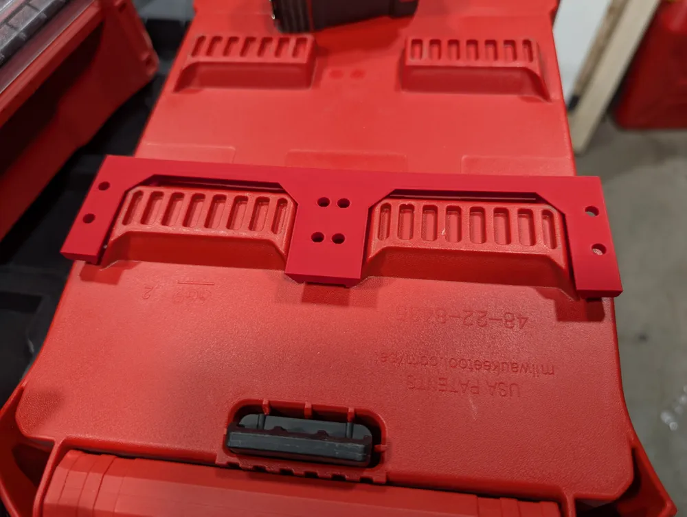 Milwaukee Packout wall mount cleat - Low Profile - Free 3D Print Model ...