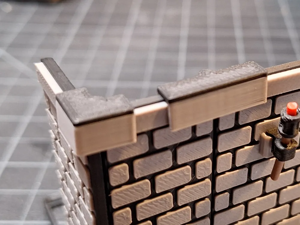 Dungeon and Taver Wall Connectors For RPG Grids - Free 3D Print Model ...