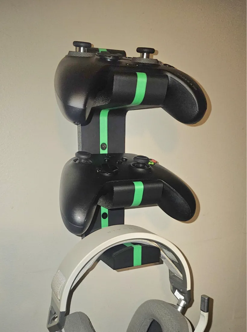 Dual Controller and Headset Holder - Wall Mounted by 3dProStudio ...