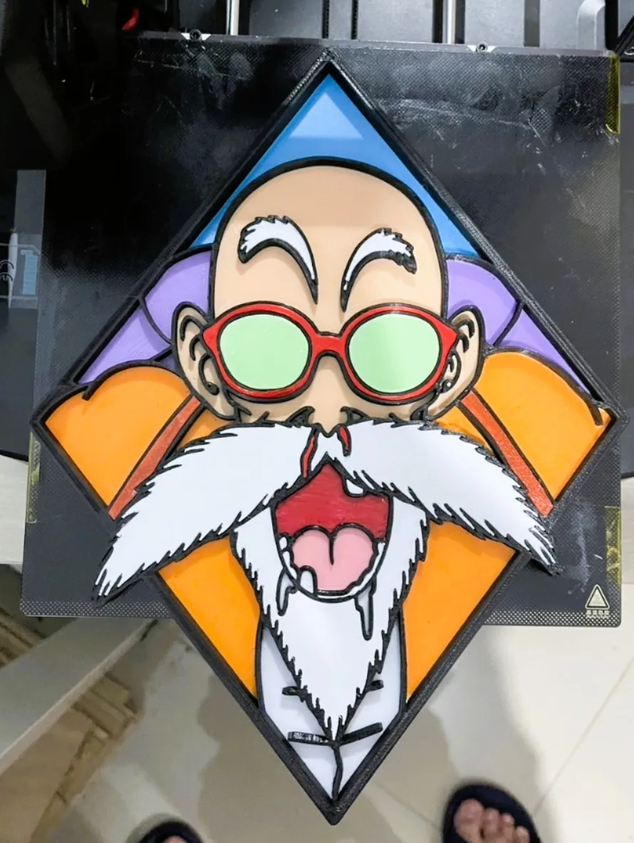 Dragon Ball Master Roshi Wall Decor [NO AMS] by EmirT MakerWorld ...