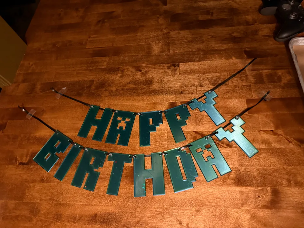 Block Letter Birthday Banner 4" Letters w/holes by WhimsyWanderDesign ...