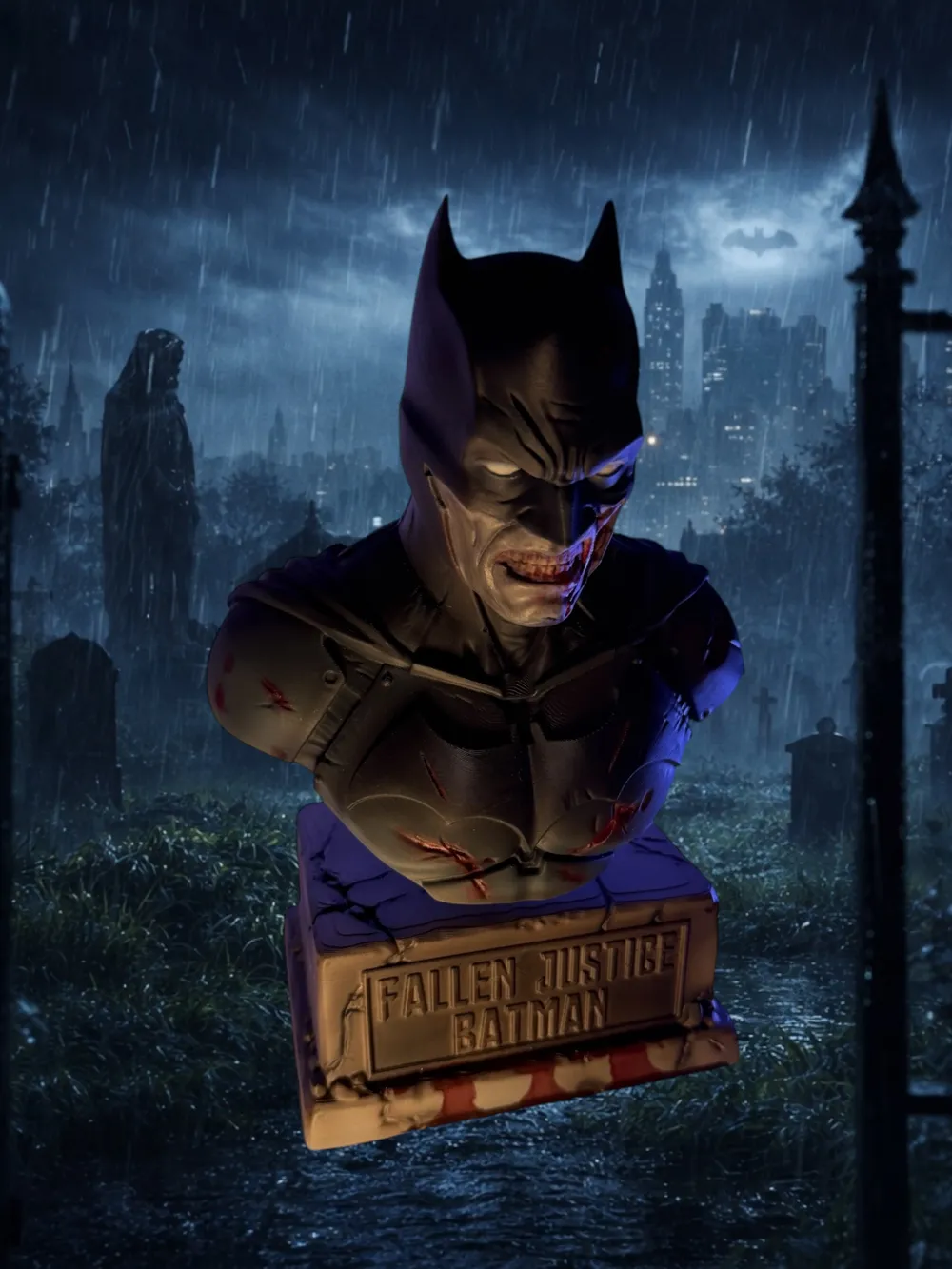 Fallen Justice Batman - Free 3D Print Model - MakerWorld