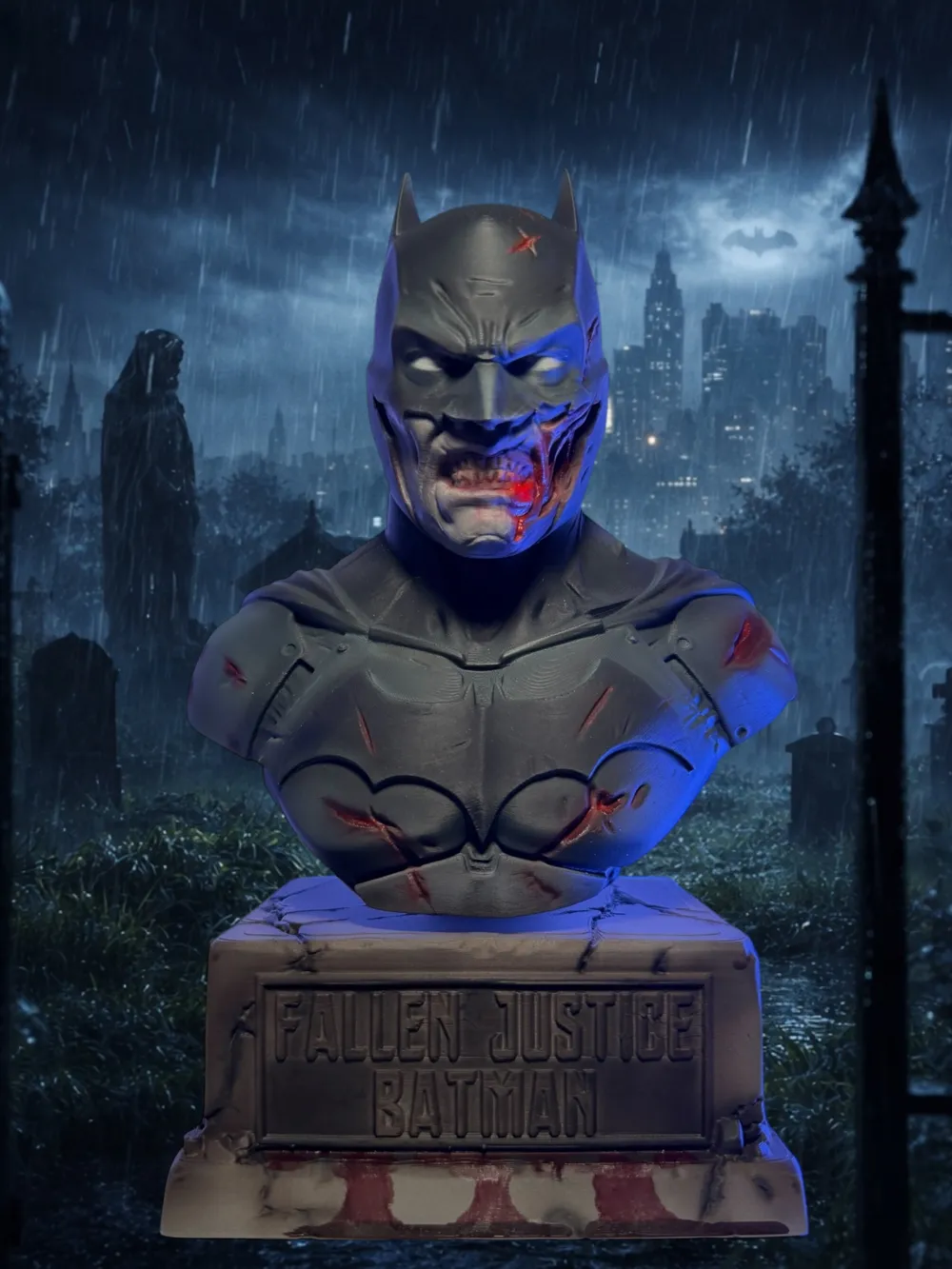 Fallen Justice Batman - Free 3D Print Model - MakerWorld