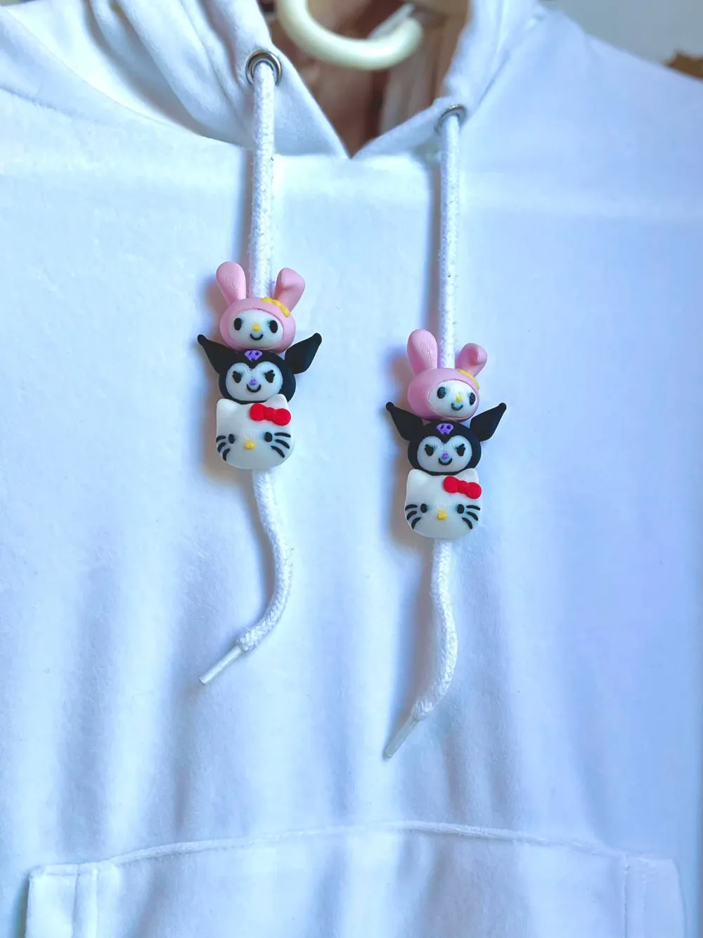 My Melody Drawstring Aglet Cute Sanrio Charm by 3DNickNacs - MakerWorld
