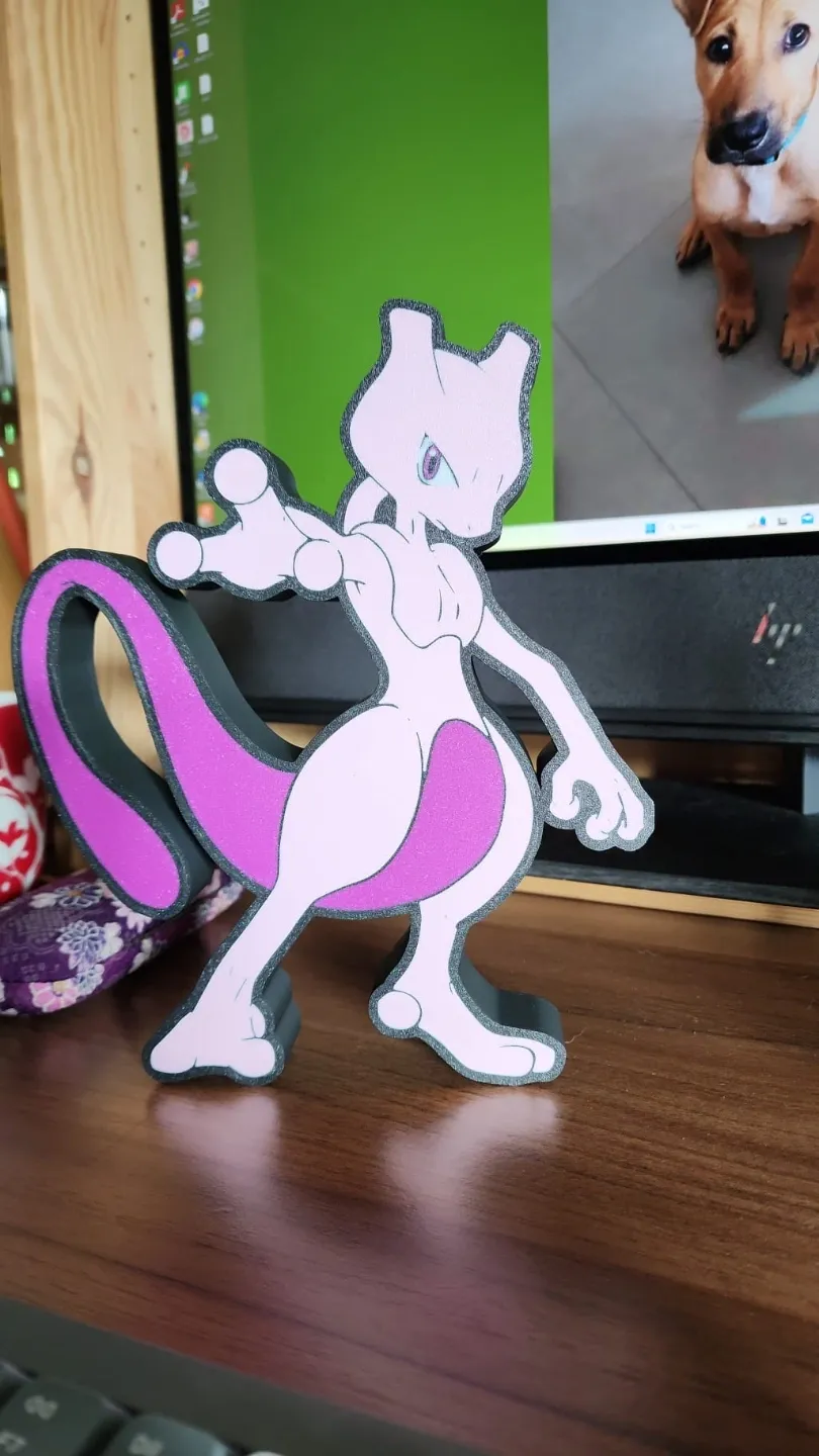 Mewtwo Wall Art by Sitsero - MakerWorld