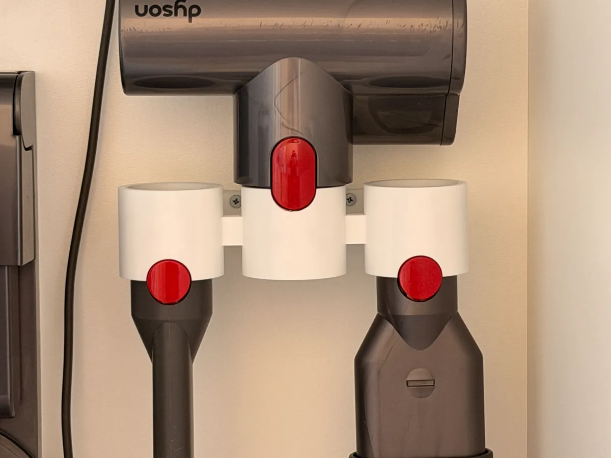 Dyson Triple Accessory Wall Mount - Free 3D Print Model - MakerWorld