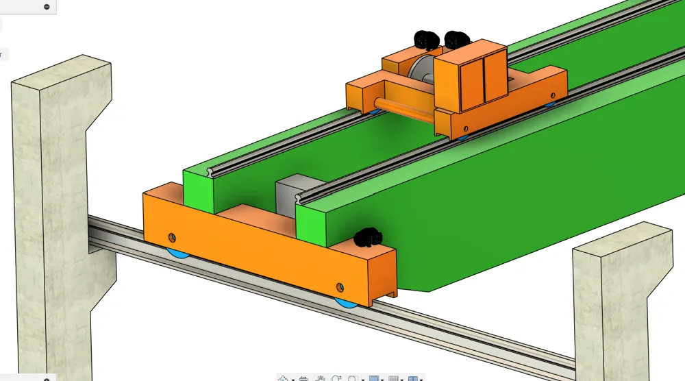 Factory Ceiling Overhead Crane - Free 3D Print Model - MakerWorld