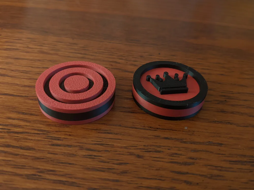 Two Sided Checker Piece - Free 3D Print Model - MakerWorld