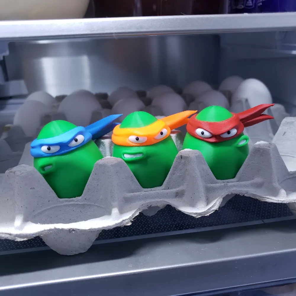 Teenage Mutant Ninja EGGS by VRsculpts MakerWorld: Download Free 3D Models