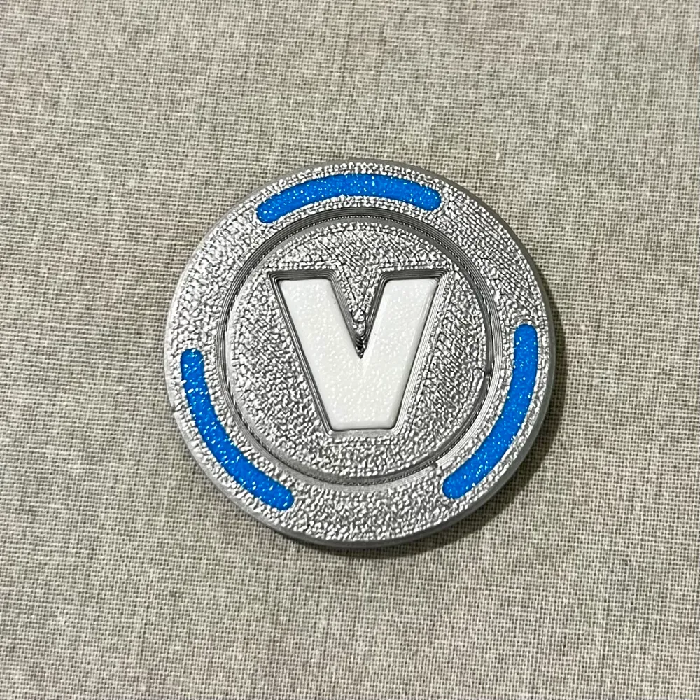 Fortnite - V-Buck (double sided) Remixed by i3Dprint - MakerWorld