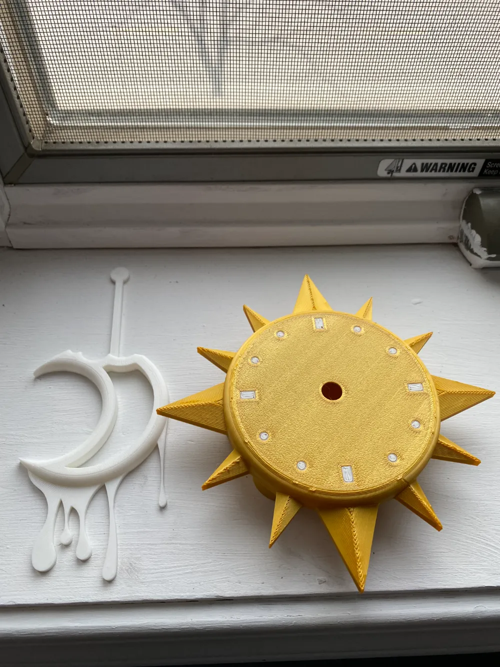Wall Hanging Sun Clock + Moon Pendulum (Clock Kit) by D.Sign MakerWorld ...