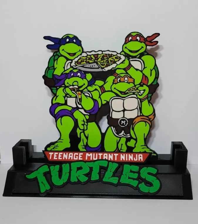 TMNT Stand by Contrive3D MakerWorld: Download Free 3D Models