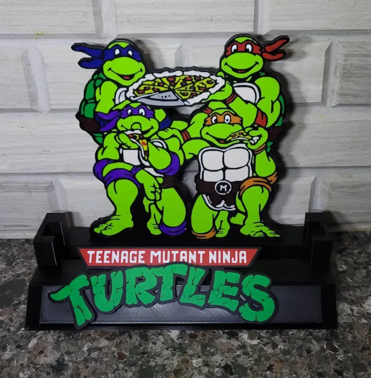 TMNT Stand by Contrive3D MakerWorld: Download Free 3D Models