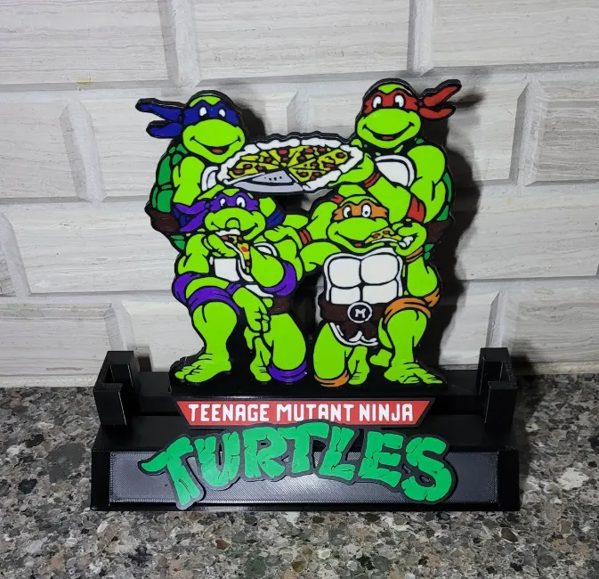 TMNT Stand by Contrive3D MakerWorld: Download Free 3D Models