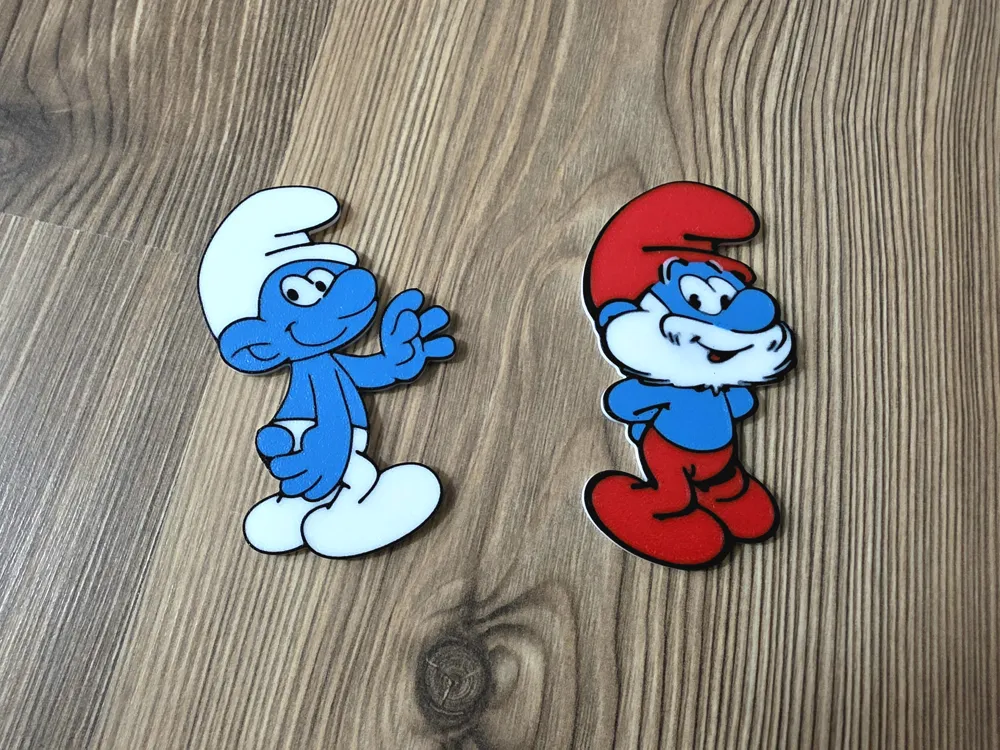 Smurfs Magnets Collection - Free 3D Print Model - MakerWorld