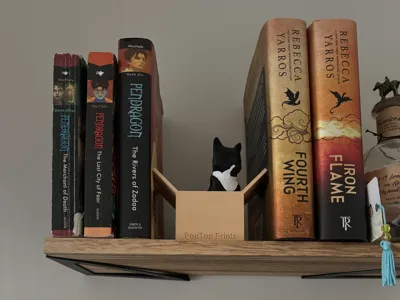 Cat in the Box Booknook - Free 3D Print Model - MakerWorld
