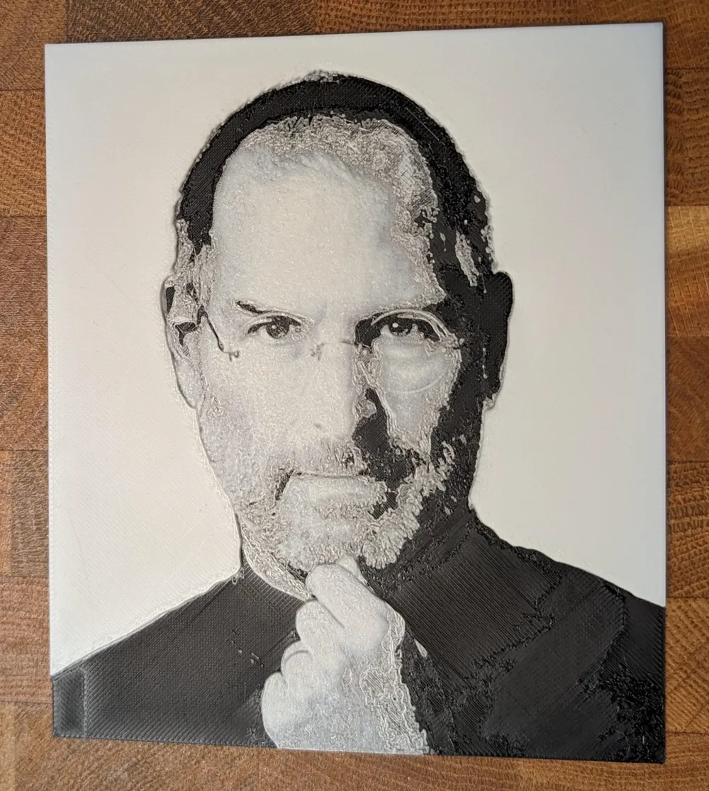 HueForge - Steve Jobs - Free 3D Print Model - MakerWorld