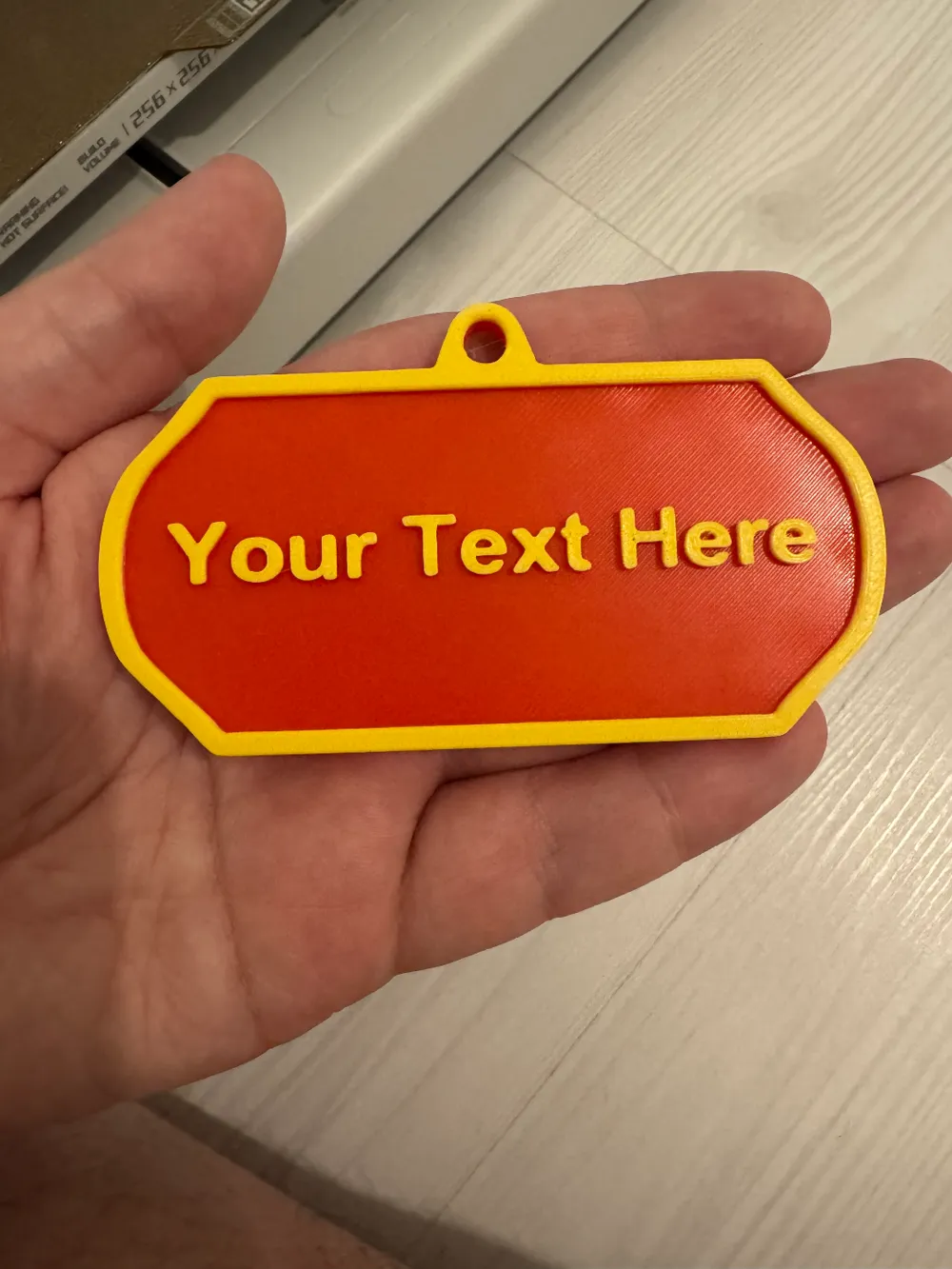 Customizable Name Tag No AMS by Vld47 - MakerWorld