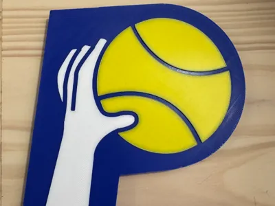 Retro Indiana Pacers Logo - Free 3D Print Model - MakerWorld