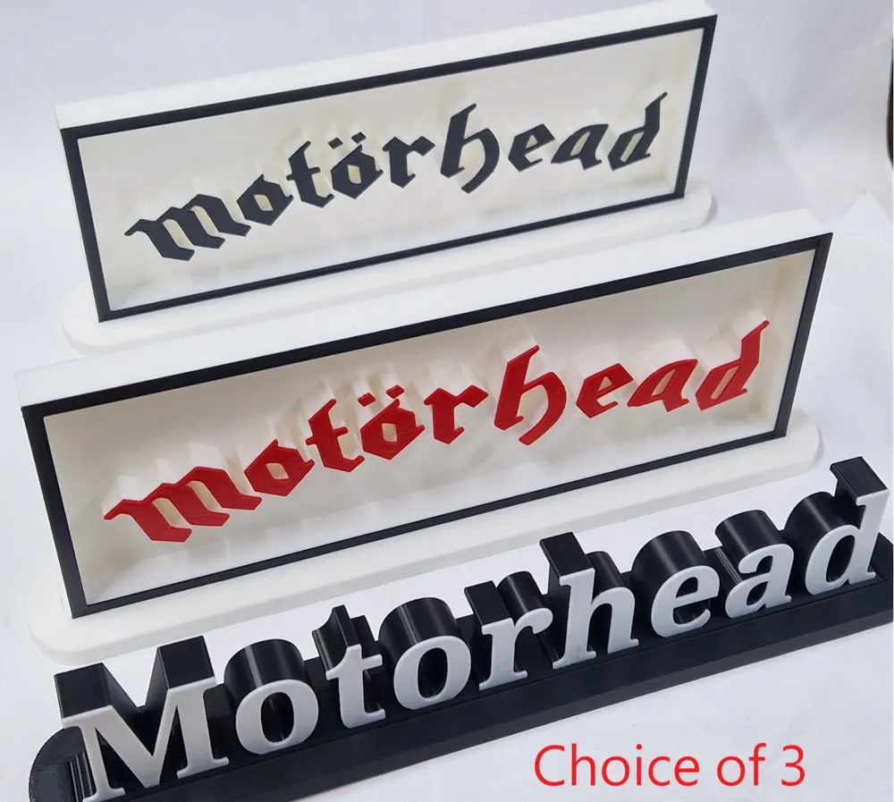 Motorhead Sign (Choice of 3) by Simply Models - MakerWorld
