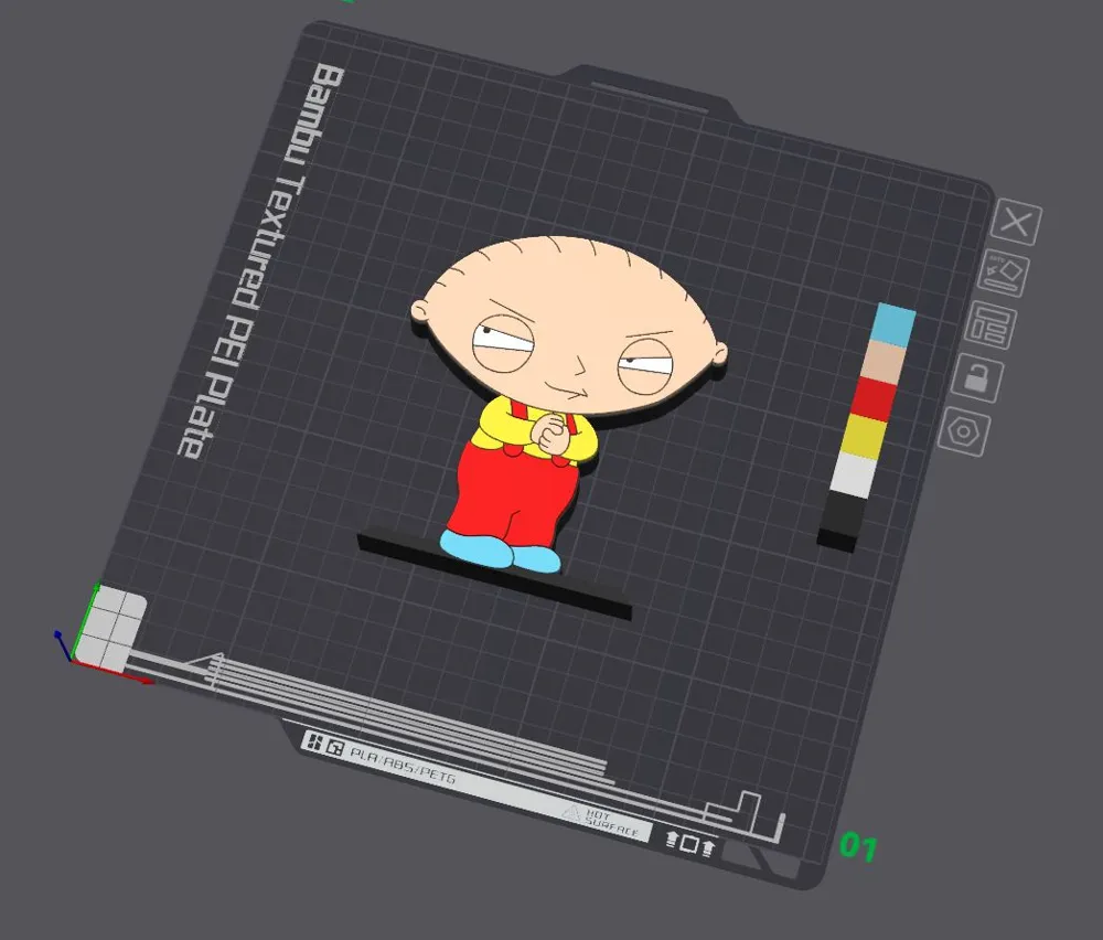 Family Guy Stewie Griffin Table Stand by 5kyrunn3r - MakerWorld