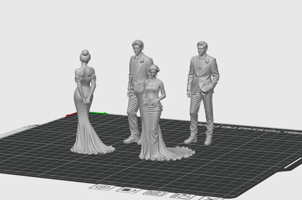 Wedding model, bride and groom - Free 3D Print Model - MakerWorld