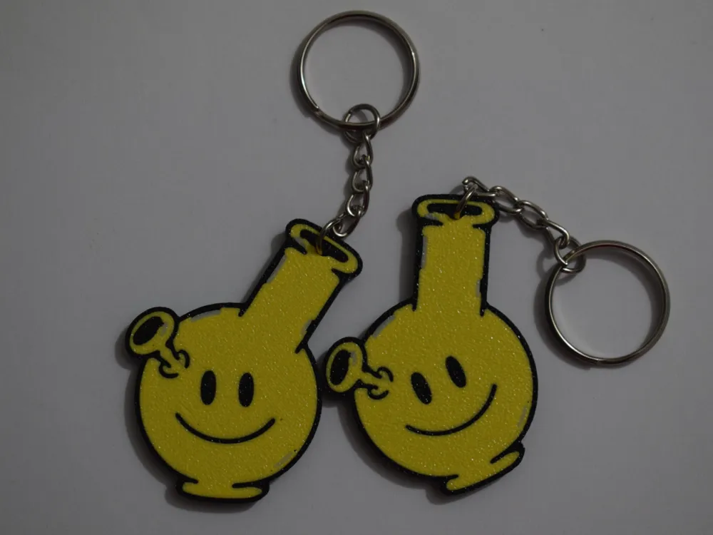 Keychain Bong Smiley Face by Nicolas - MakerWorld