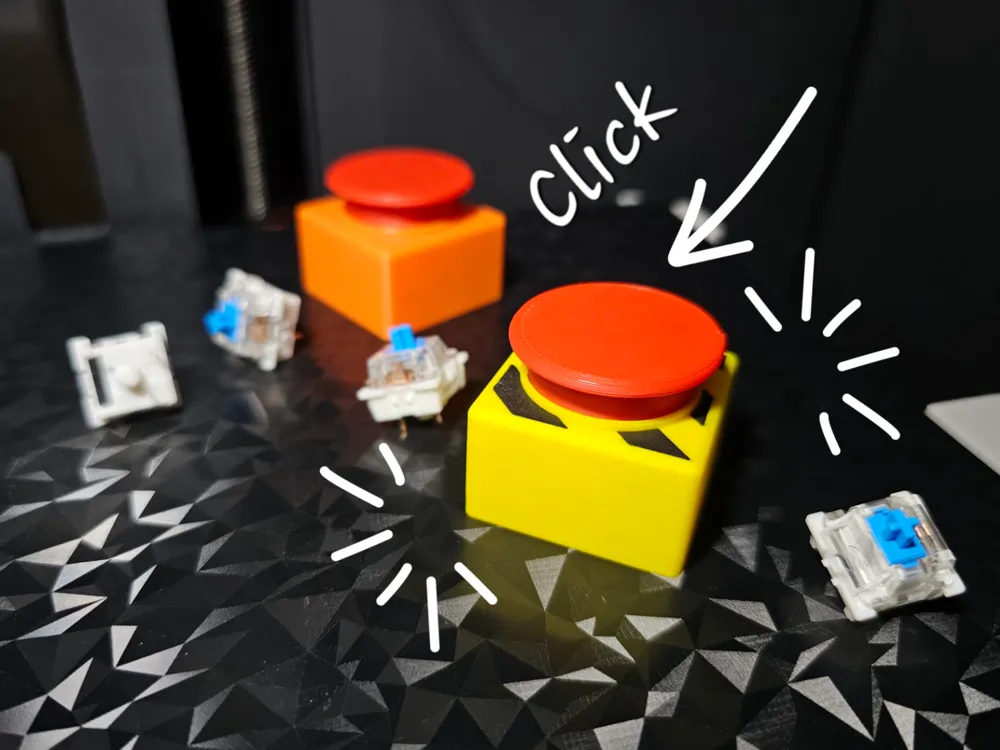 Emergency Button Fidget Clicker by Jack's Lab - MakerWorld