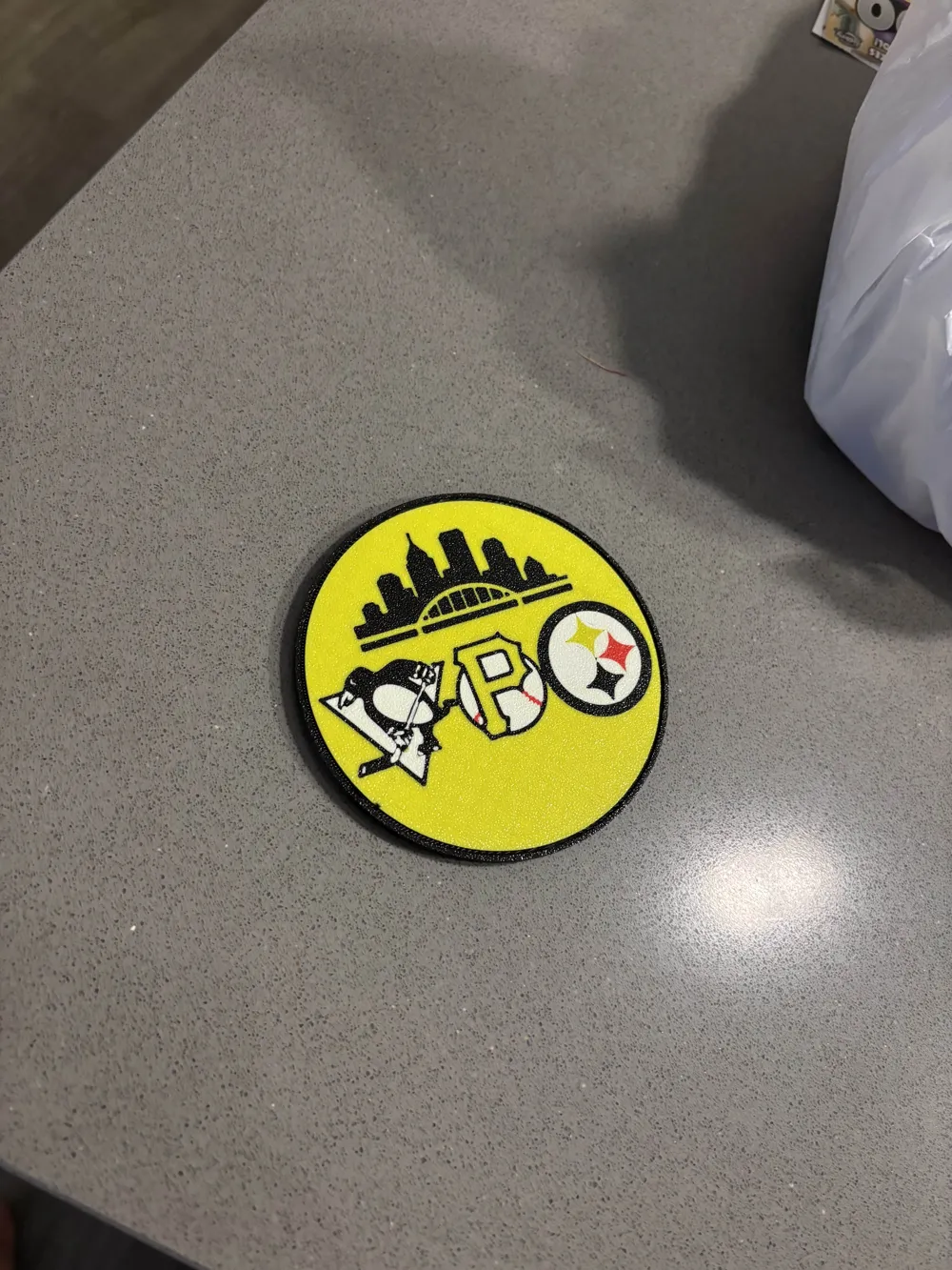 Pittsburgh Snap Coaster by Schifferkid MakerWorld: Download Free 3D Models