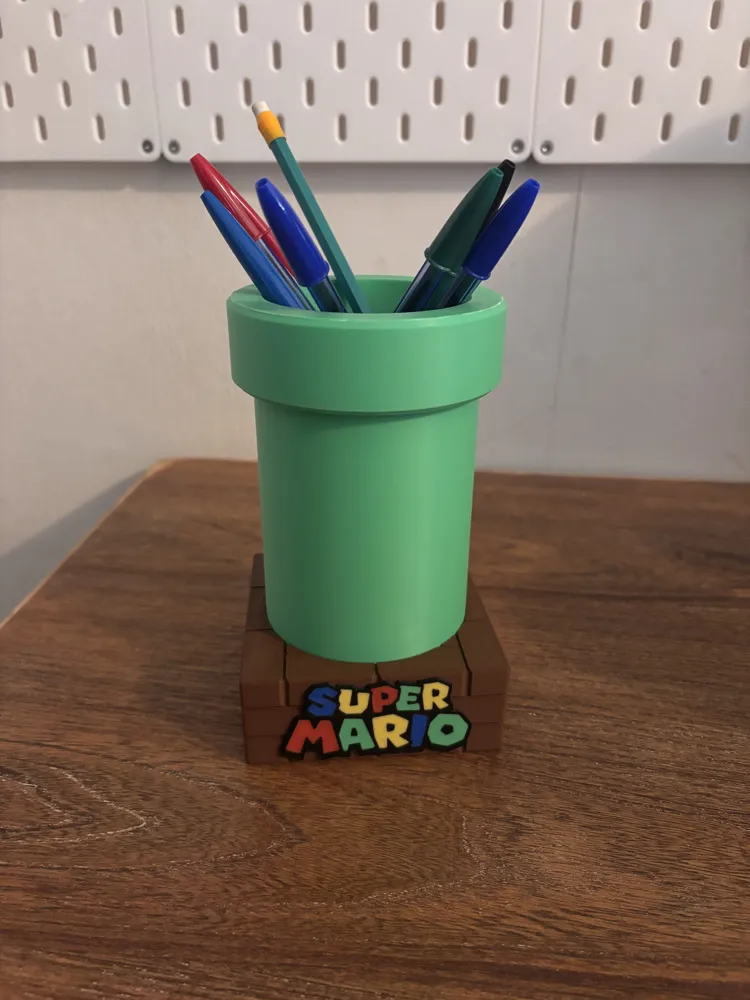 Super Mario pen holder by OJum2 MakerWorld: Download Free 3D Models